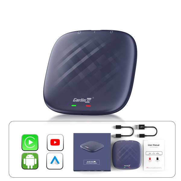 TBox-S Model 64GB GPS Auto Android 13 Ai Box Carplay Auto Car Play Draadloze Adapter Zwarte Mythe Wukong