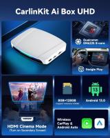 Quality TBox UHD HDMI Wired to Wireless Adapter Carplay Ai Box 128Gb SDM660 Youtube Netflix Car Multimedia Box for sale