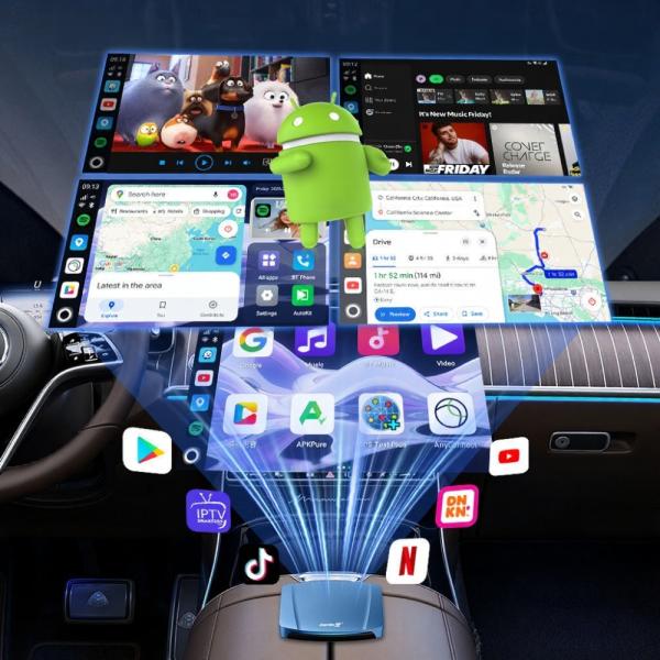 Quality TBox CarPlay Ultra 8+256G Wireless Carplay Adapter Android Auto Box Compatible for sale
