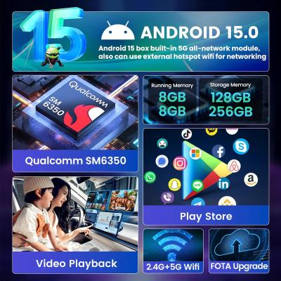 China Tbox ultra 8g ram 256gb Rom Android 15 Aibox Wireless Carplay Adapter Ai Box Module Auto Android Box for Car for sale