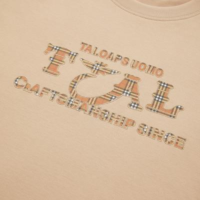 China Tecido de malha 100% algodão T-shirt personalizado Impressão do seu próprio logotipo Casual respirável à venda