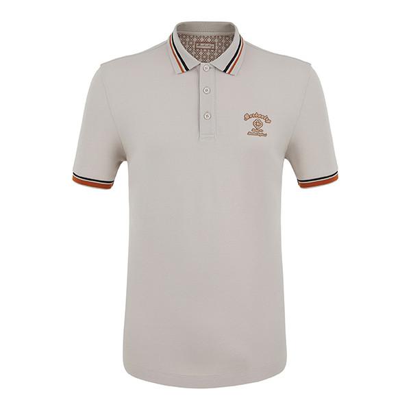 Quality Regular Fit Striped Polo T Shirts Quick Dry Odm With Custom Logo Knitted Fabric for sale