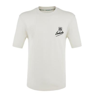 Chine T-shirt pour homme brodé à haute élasticité avec logo et poids du tissu 170-210 grammes à vendre