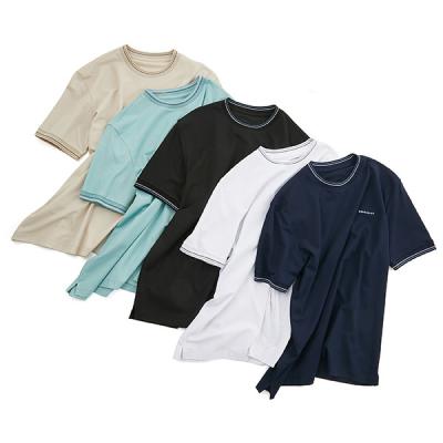China Customized Logo Graphic Design Men's T-Shirt Classic 100% Cotton Round Neck Oversized for sale