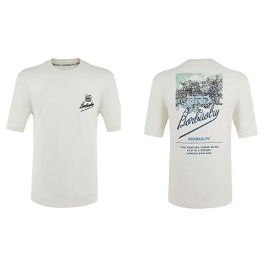 Chine Logo de couleur personnalisée T-shirt 100% coton brodé Impression surdimensionnée à vendre