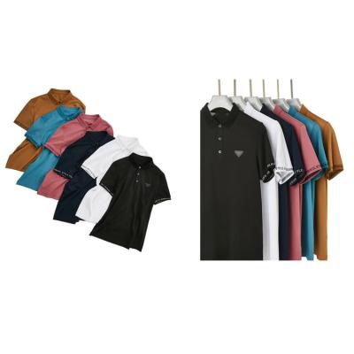 China Cotton Custom Logo Embroidered Polo Shirts Dry Quickly Fit Green Printing Performance for sale