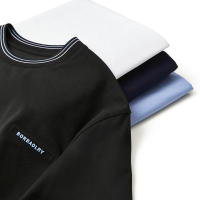Cina T-shirt da donna in cotone traspirante a maglia con manica corta in vendita