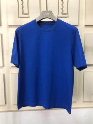Cina Anti-rughe T-shirt a collo rotondo di grandezza naturale 100% cotone standard personalizzato LOGO 64168Y7068 in vendita