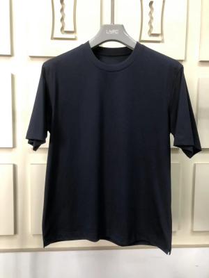 Cina Anti-rughe T-shirt a collo rotondo di grandezza naturale 100% cotone standard personalizzato LOGO 64168Y7068 in vendita