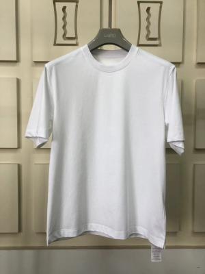 Cina Anti-rughe T-shirt a collo rotondo di grandezza naturale 100% cotone standard personalizzato LOGO 64168Y7068 in vendita