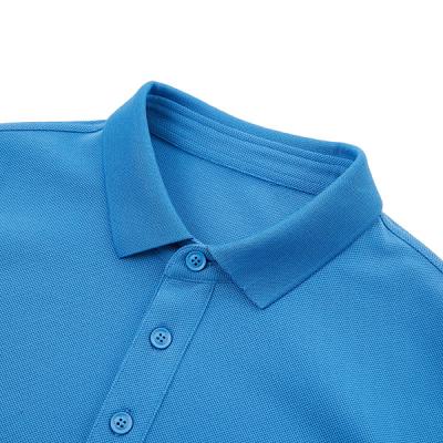 China Men's White Blue and Black Custom Polo Shirt Plain Golf T-Shirts with Customization for sale