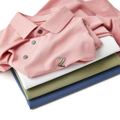 Cina Camicie da polo rosa personalizzate 170-210 grammi con un design senza cuciture ricamato in vendita