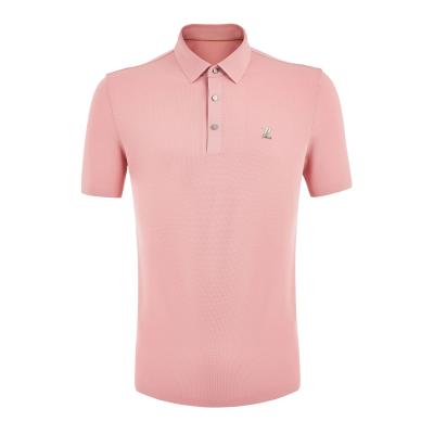 Cina Camicie da polo rosa personalizzate 170-210 grammi con un design senza cuciture ricamato in vendita