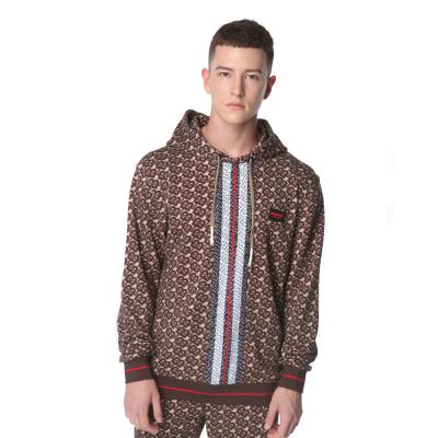 Cina Regolare manica colletto con cappuccio cotone maglietta e pantaloni da ginnastica set Logo personalizzato in vendita