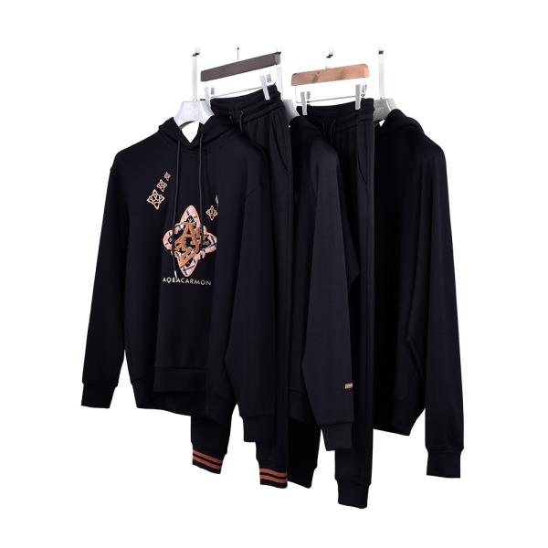Quality Custom Logo Color Men's Hoodie and Pants Set 100% Cotton Mean Suits for Your Clothing for sale