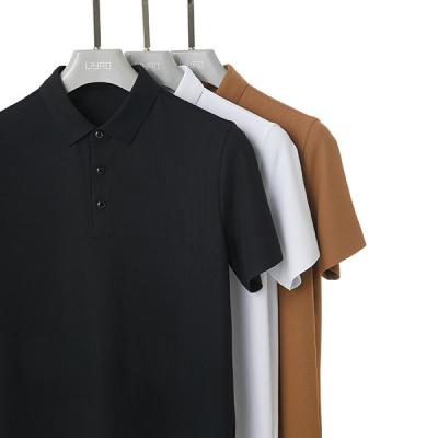 China Short Sleeve Polo Shirt for Men Modern Design Breathable Casual Loose Fit Comfortable for sale