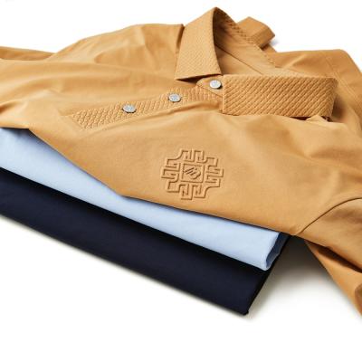 Cina Logo di colore personalizzato Polo Spandex Nylon T-shirt maschile senza cuciture per modelli OEM ODM in vendita