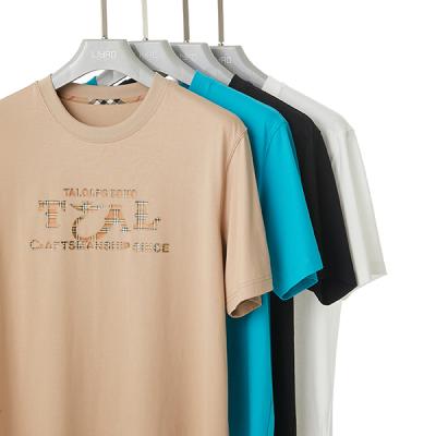 China New Design Luxury Clothes Men T-Shirt O-Neck T Shirts Pour Hommes Customized Color Logo T Shirt Embroidery Printing Round Collar for sale