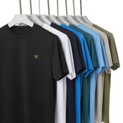 China Custom Color Logo White High Quality Cotton Oversize T Shirt  230 Gsm T Shirts for Men Plain Blank Drop Shoulder Emboss for sale