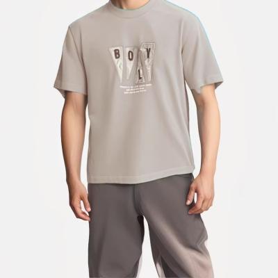 China Custom High Quality 100% Cotton Screen Printing Short Sleeve Crew Neck T-shirt logo Printing for sale