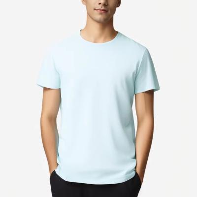 China Men's Casual Cotton Knit T-Shirt 100% Cotton Solid Print Design with Embroidered Techniques 180 Grams Short Length Oversize Fit for sale