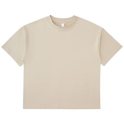 China Wholesale Drop Shoulder Blank T Shirt Custom Logo Boxy Fit Men's T-Shirts High Quality Pre-shrunk 100% Heavy Cotton T-shirt for sale