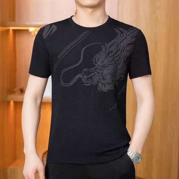 Quality Factory Direct Knitwear Crewneck Mens Breathable Short Sleeve Logo Golf T Shirts for sale