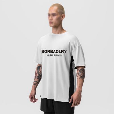 China 220 Gsm Cotton T Shirt High Quality Drop Shoulder Oversized T-shirt Wholesale Custom Tshirts for Men for sale