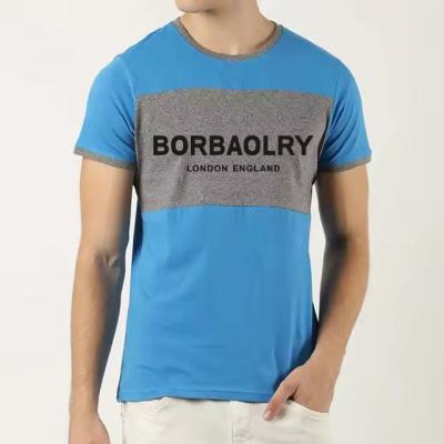 China 2025 Summer Men's T-Shirt Cotton Woven Loose Fit Customized Wholesale OEM Supported New Good T-Shirt at Cheap Price for sale