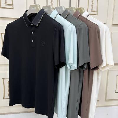 China Luxury Men Polo Shirts | Minimalist Design with Contrast Collar, High - End Workmanship Men T-shirt Profession T-shirt Factory for sale