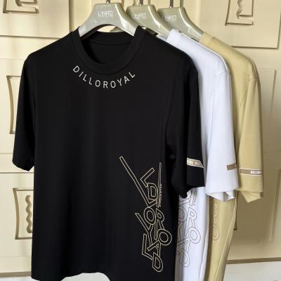 China Crew Neck T-shirts | Rhinestone Logo & Graphic Design Jersey Men T-shirt OEM/ODM Manufacture for sale