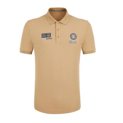 China High Quality Custom Polo T Shirts Men's Clothing Double-sided Embroidered and Emboss Printed logo for sale