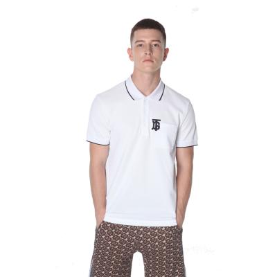 China Stylish Work Life Business High-end Breathable Moisture Wicking 100% Cotton Short Sleeve Men Polo Shirts New Design for sale