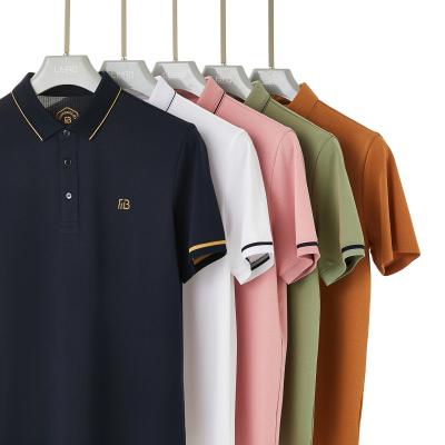 China Daily Life/Official/Casual Customized Skin-friendly Men's Embroidered Short Sleeve Polo Golf Shirt for sale