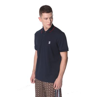 China Premium Quality Cotton Embroidery Black White Golf Polo T Shirt Custom Polo Shirt for Men for sale