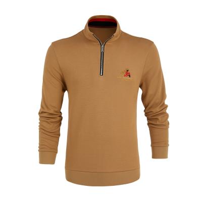 China Exquisite Tailoring Soft Fashion Stand Collar Essentials Embroidery Cotton Hoodie Manufacturers Custom Zipper Long Sleeve Sweat for sale