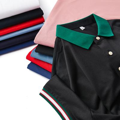 China Men's Polo Shirt Short Sleeve Pique Knitted Stock OEM ODM Male High Quality for sale