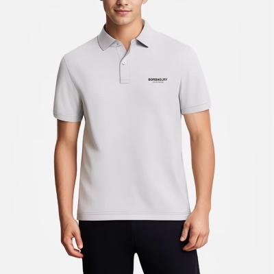 China Men's High Quality Quick Dry Golf Polo Shirt Solid Color Short-Sleeved T-Shirt Soft Comfortable Cotton Material Skin Friendly for sale