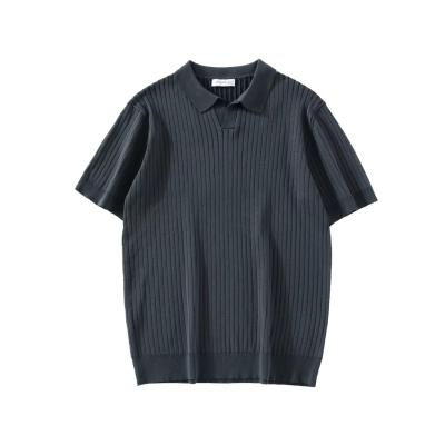 China Custom Men's Polo Shirt Outfit with Short Sleeve Old Money & New Trend Summer Cotton Knit Sweater Plain Knitted T-Shirt for sale