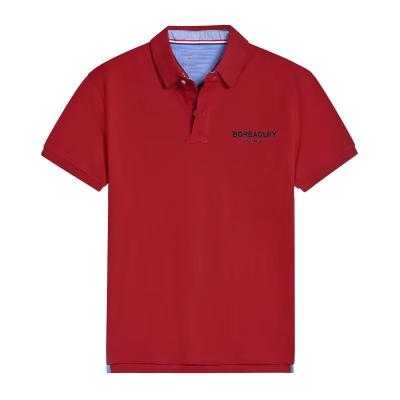 China Custom Logo Oem & Odm Short Sleeve Men Knit Shirt Jumper Cable Plain Cotton Striped Knitwear Men's Knitted Polo Shirt Sweater for sale