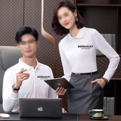 China Custom Polo Shirts Long Sleeves Printed logo Embroidery t Shirt Polo Cotton Blank Men's Long-Sleeved Polo Shirts for sale