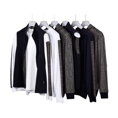 China High Quality Woven Man Boys Sweatshirts Sustainable Embroidered Sweatshirt Black Hoodie Sweater Sport Shirt Sets Custom Cotton for sale