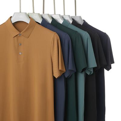 China Quick Dry Anti-Pilling Men Polo T Shirt High Quality High Performance Custom Logo Polo Shirts  Turn-down Seamless for sale