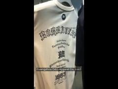 cotton plain custom men's t shirts oversized short sleeve sew stitch logo