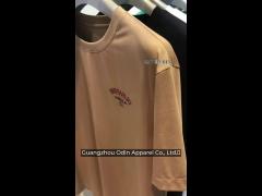 o-neck collar knitted fabric sport t shirt oversized custom logo style for men