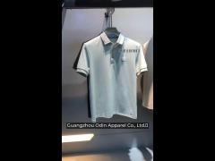 regular fit striped polo t shirts quick dry odm with custom logo knitted fabric