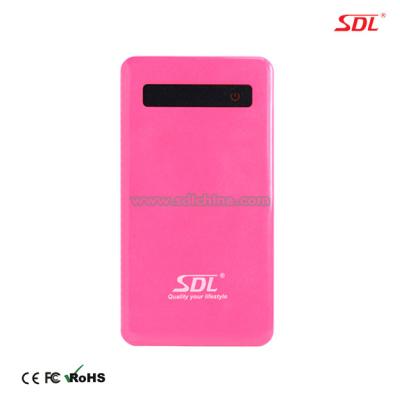 China Thin 4000mAh Portable Power Bank Battery Display External USB Charger E39 with Over Current Protection for Phone Tablet for sale