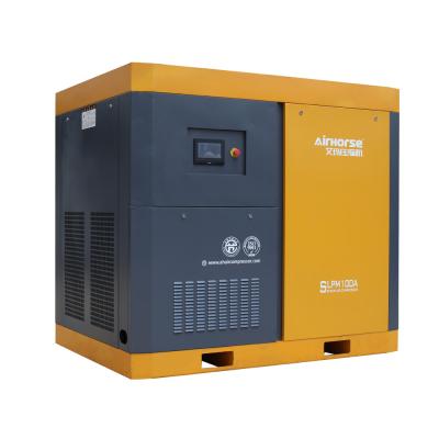 China Factory supplier 75kw two stage hot sale screw air compressor PM motor and inverter for sale