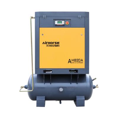 China General Industrial Machine 20HP Screw Air Compressor Combined  300L Air Tank for sale