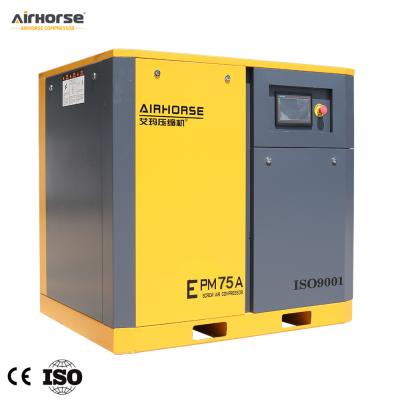 China Good Performance EPM series 75HP screw air compressor with high efficiency air end 10.5m³/min for sale